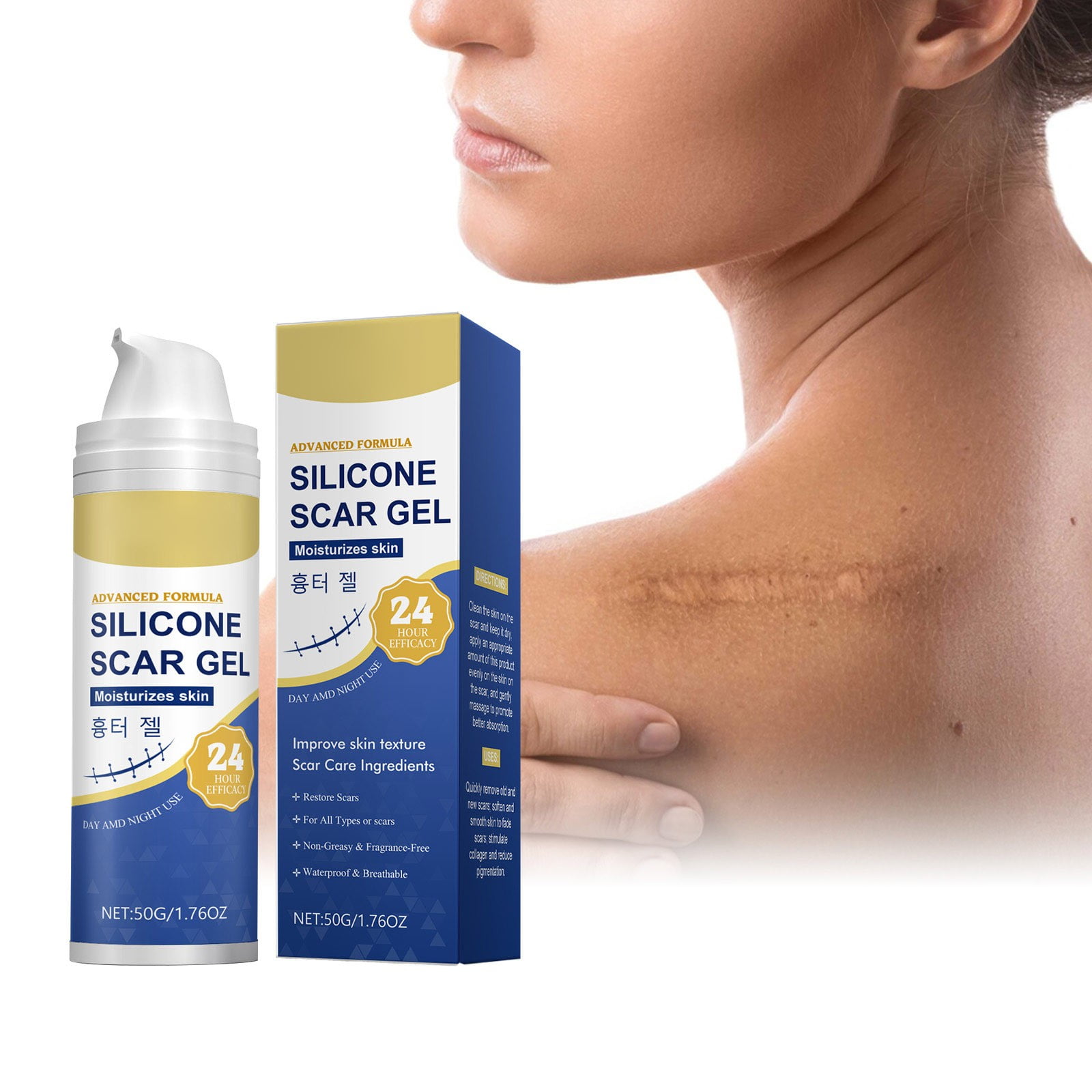 Scar Silicone Scar Gel Advanced Scar Gel Scar Removal For Burn Stretch ...