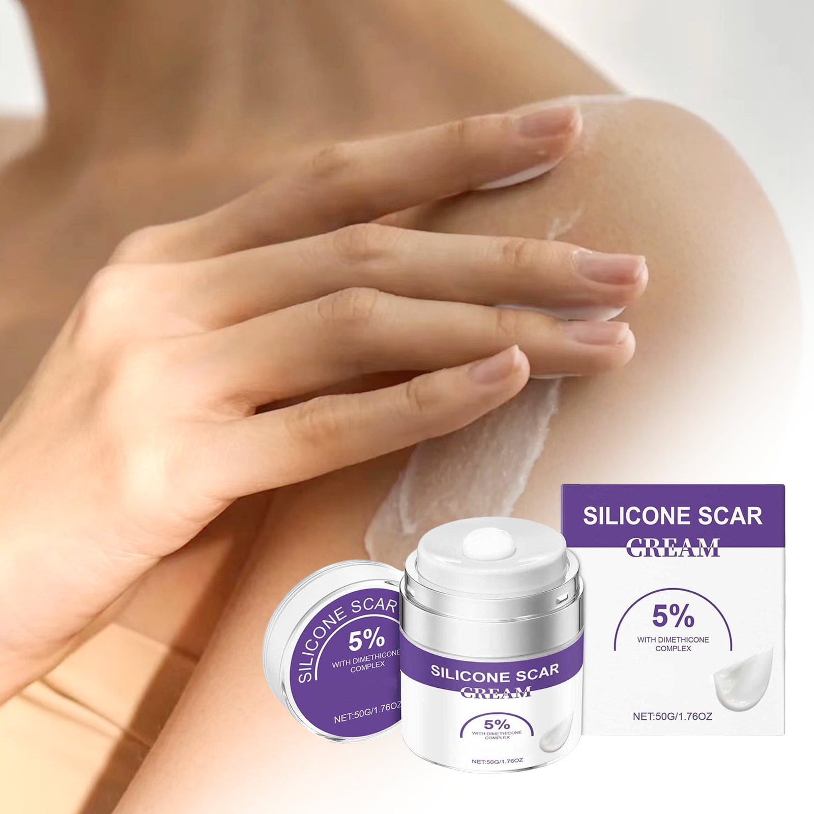 Scar Solution for All Ages: Advanced Cream/Silicone Gel for Old/New ...