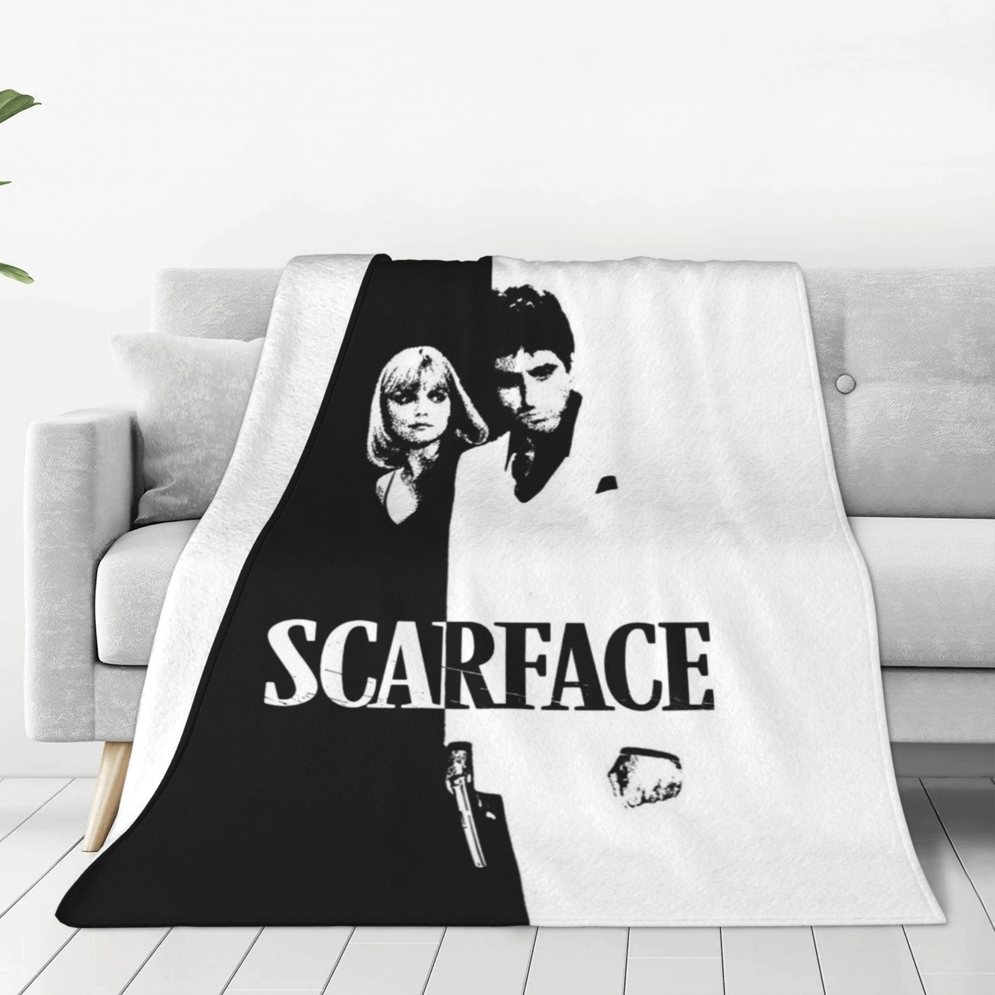 Scar-fac Bed Blanket 3D Printed Throw Blanket Lightweight Super Soft ...