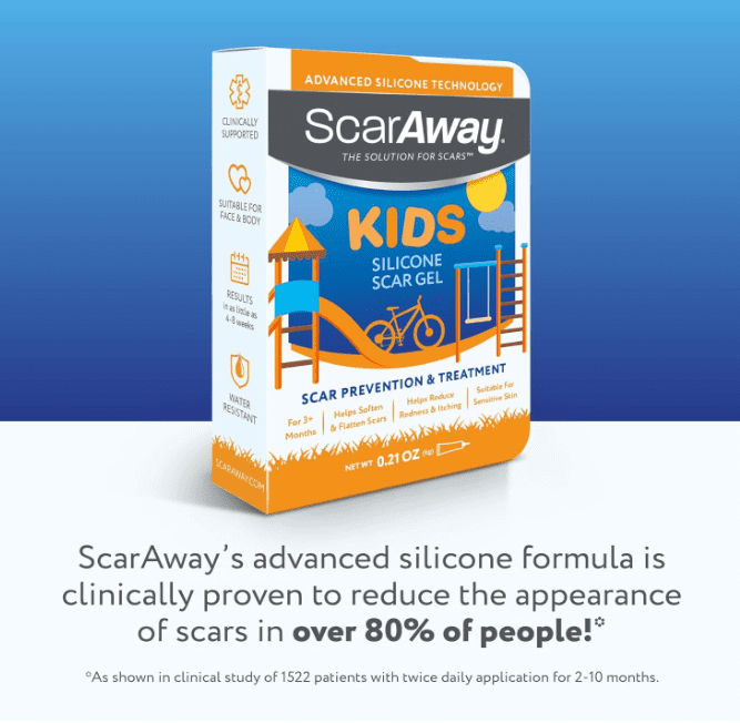 ScarAway Kids Silicone Scar Gel, 100% Medical-Grade, Clear, 6g ...