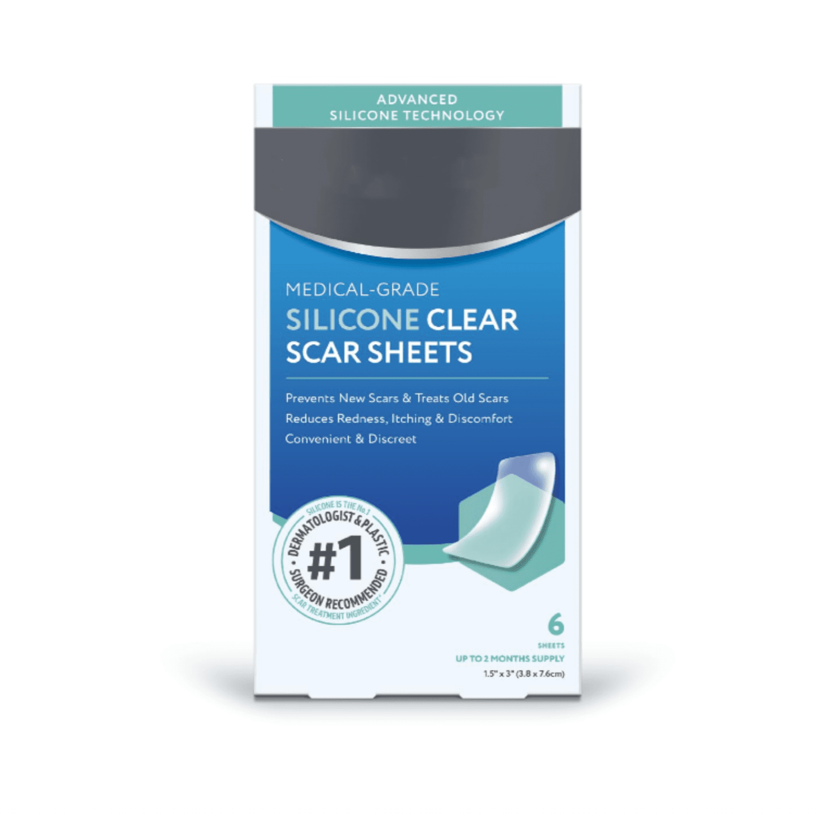 Silicone Scar Tape Scar Treatment And Prevention For Surgical Burn Body 6 Clear Sheets