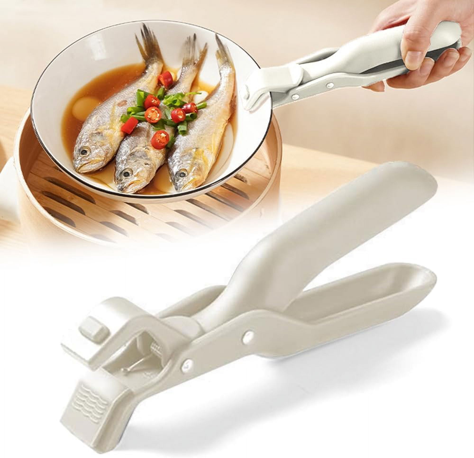 Scarcelye Hot Plate Gripper, Silicone Non-Slip Heat Resistant Bowl Clip ...