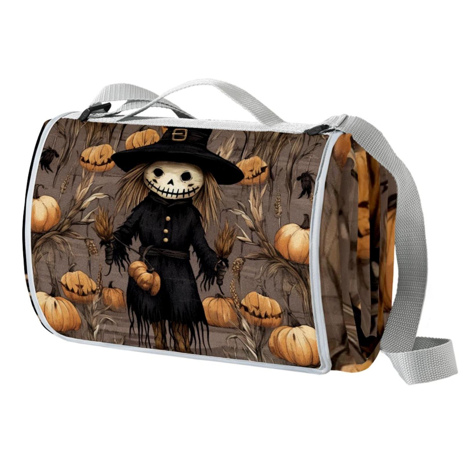 Scarecrow Canvas Picnic Blanket Waterproof and Portable Outdoor Beach ...