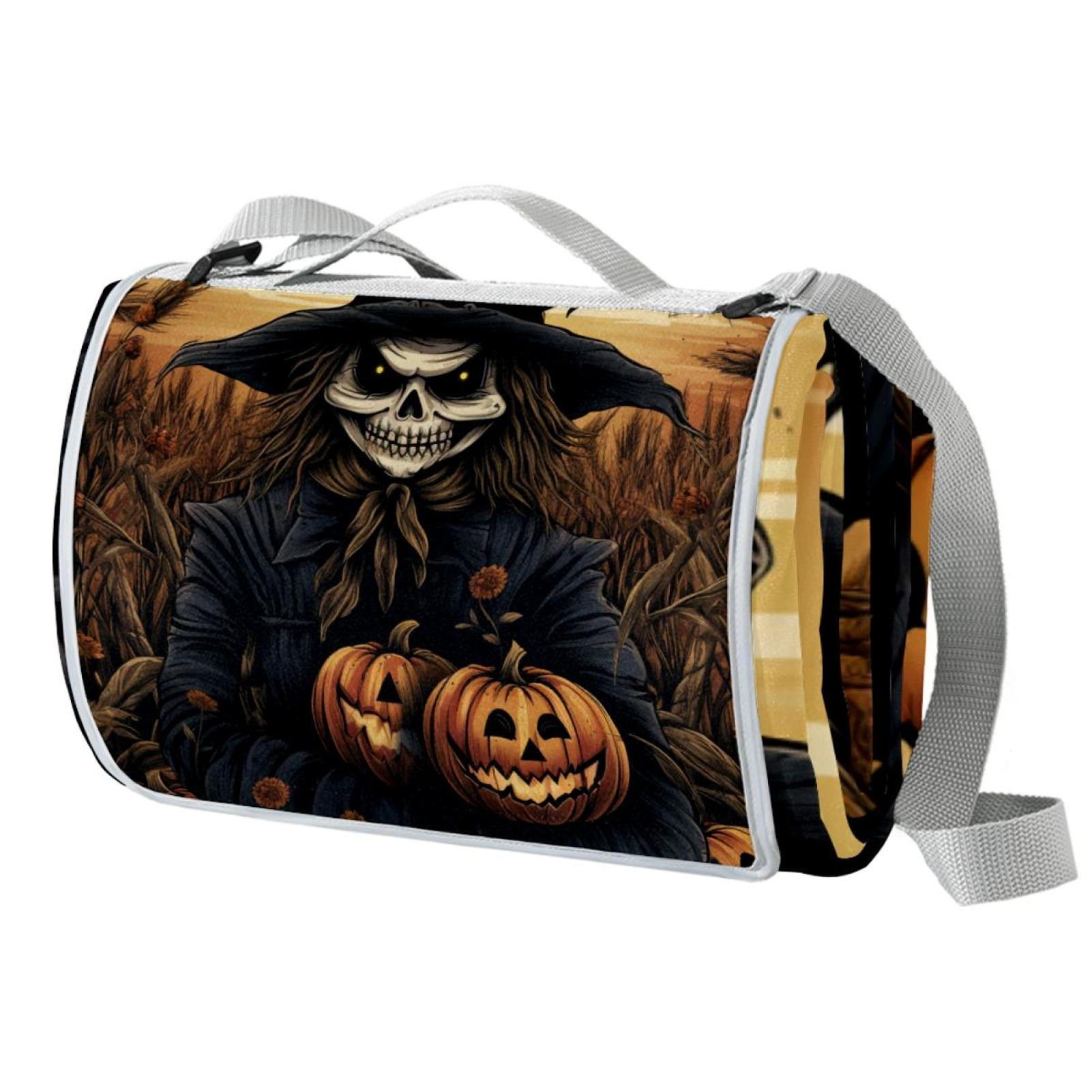 Scarecrow Canvas Picnic Mat - Foldable Outdoor Blanket for Camping and ...