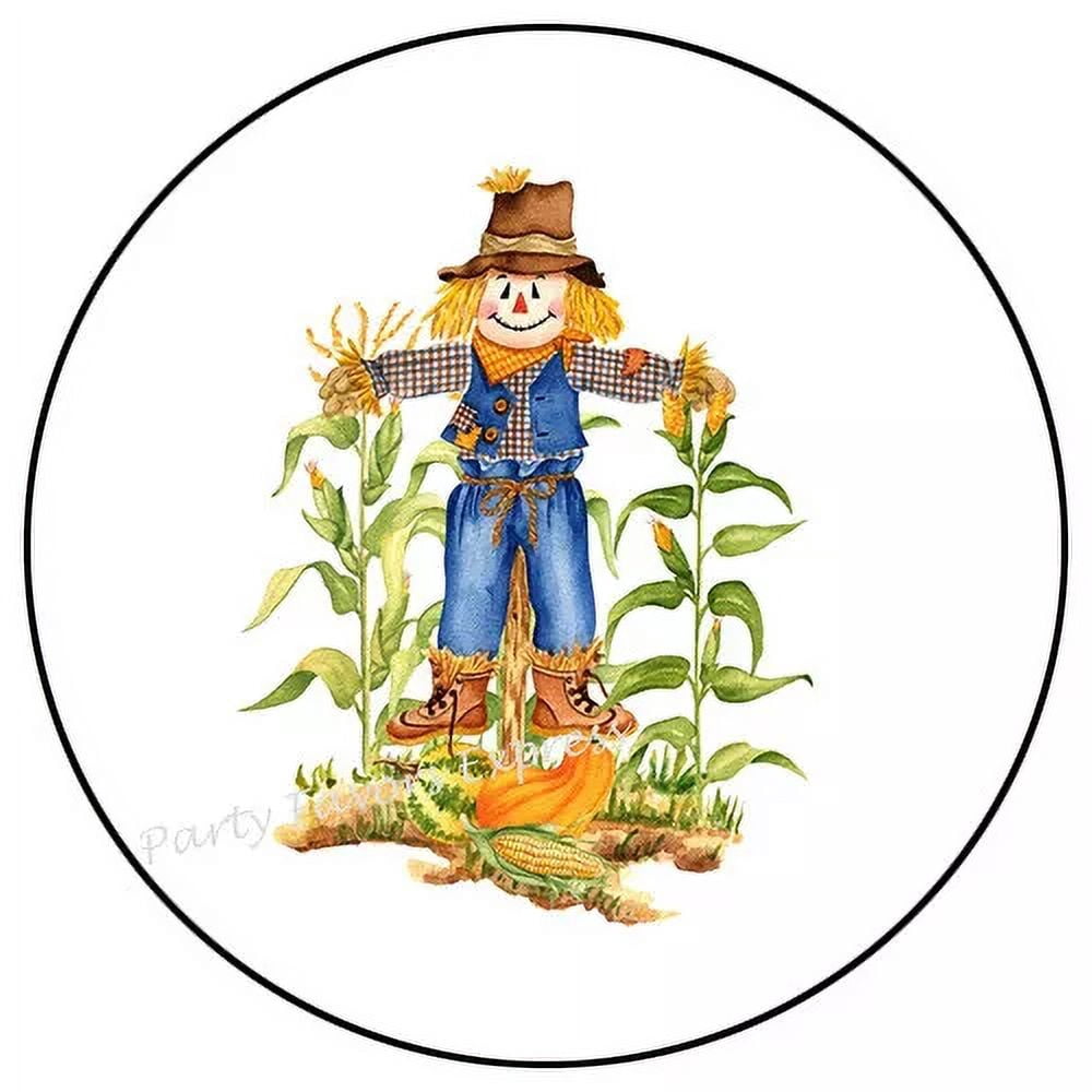 Scarecrow Fall Halloween Sticker Party Favors Sticker Envelope Seals ...