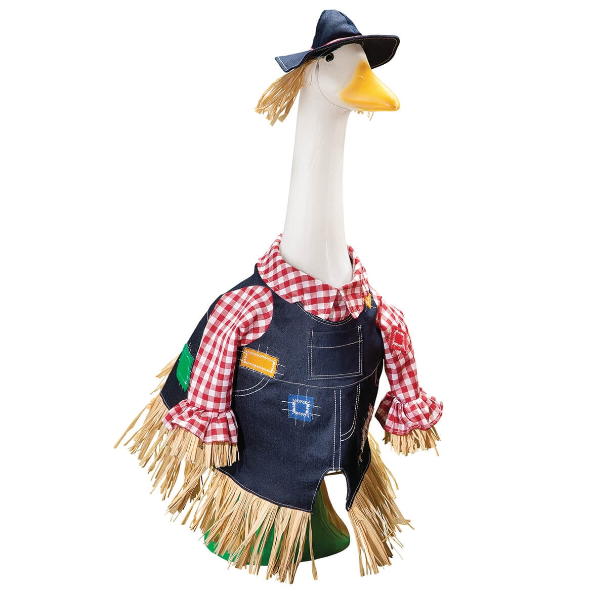 Gaggleville® Scarecrow Goose Outfit, Fits Large 23" H Statue by Fox ...