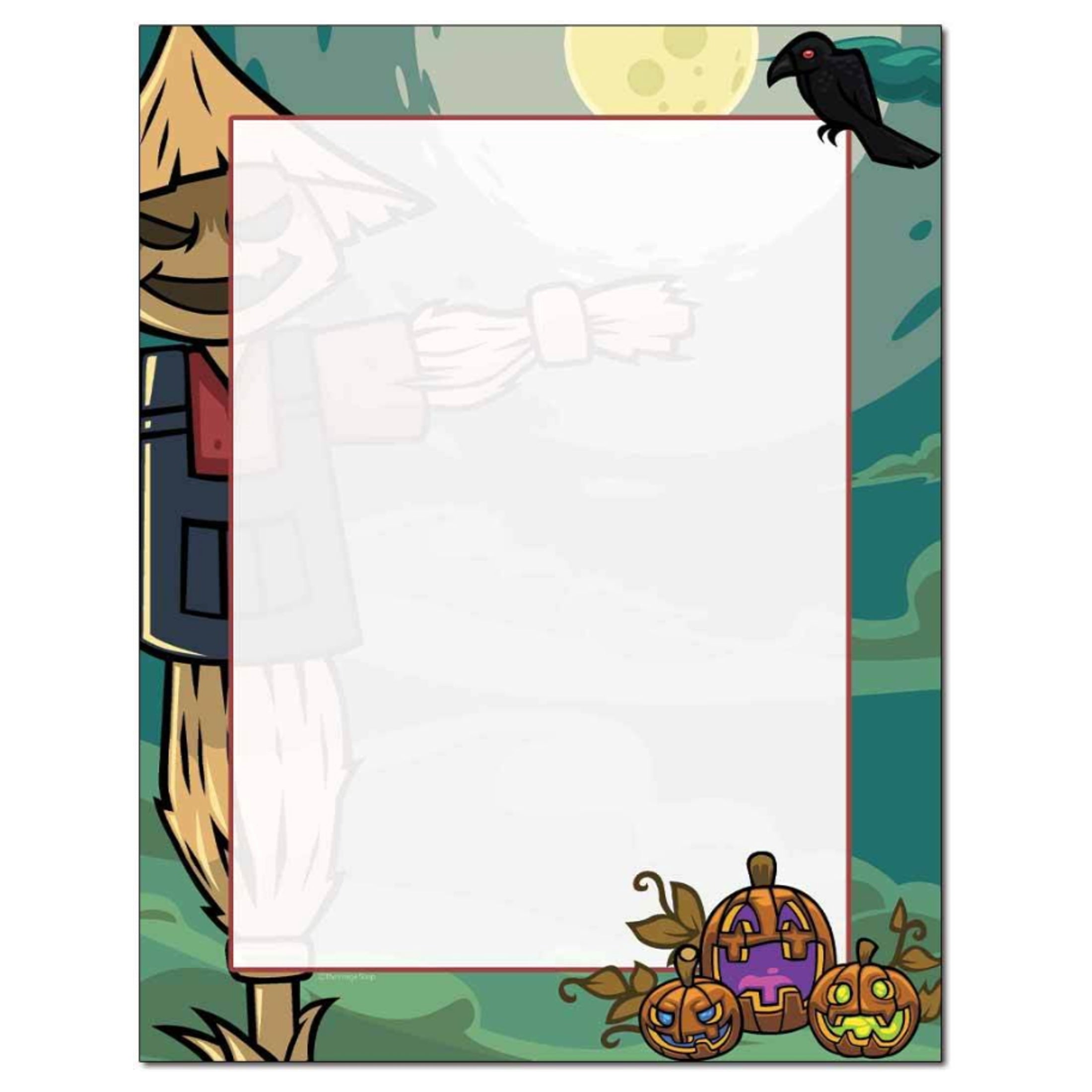Scarecrow Halloween Letterhead Laser & Inkjet Printer Paper, 8.5in. X ...