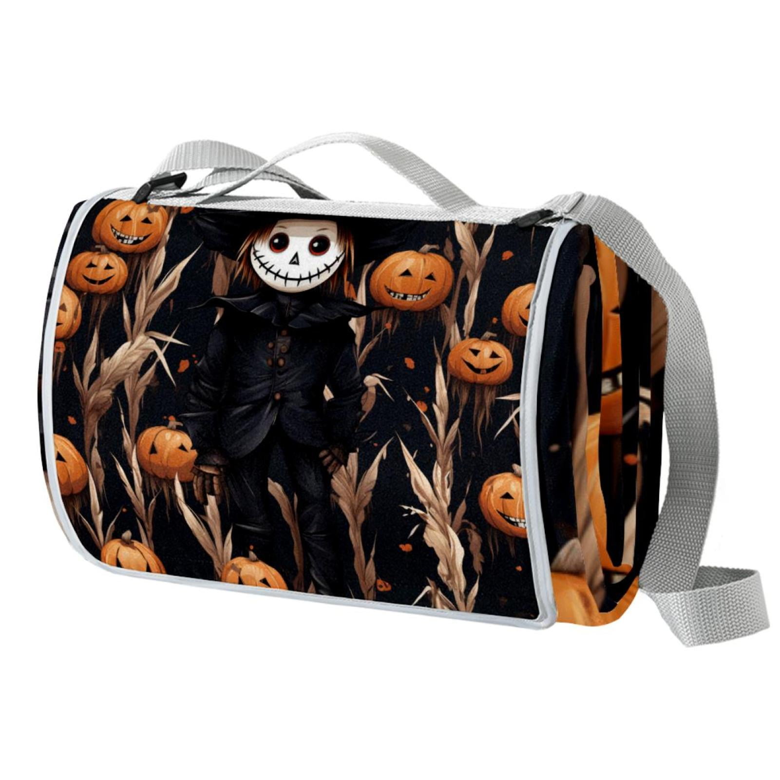 Scarecrow Large Canvas Beach Blanket Picnic Mat - Waterproof Foldable ...