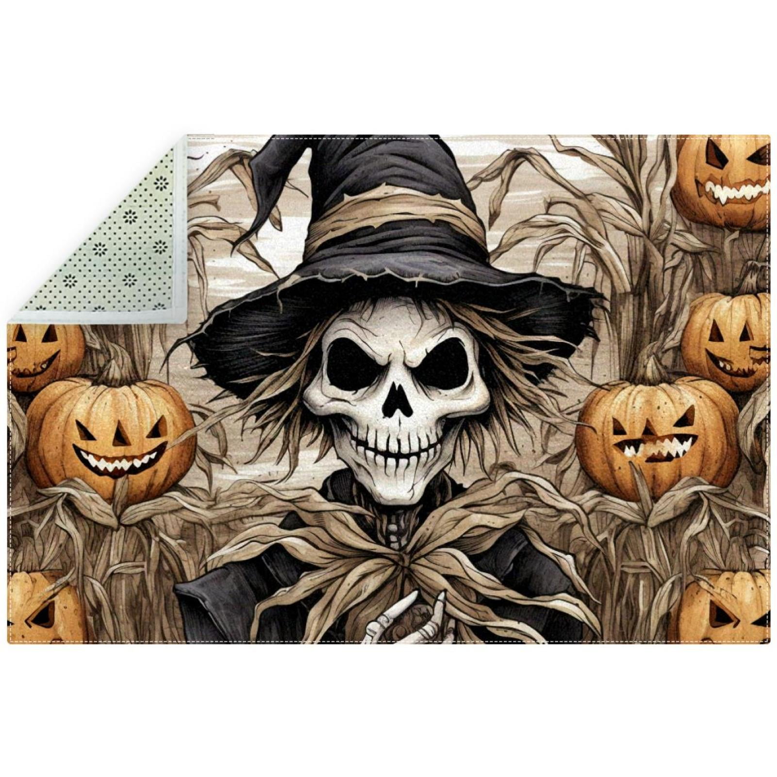 Scarecrow Office Mat with Right-Angle Design - Polyester Floor Mat for ...