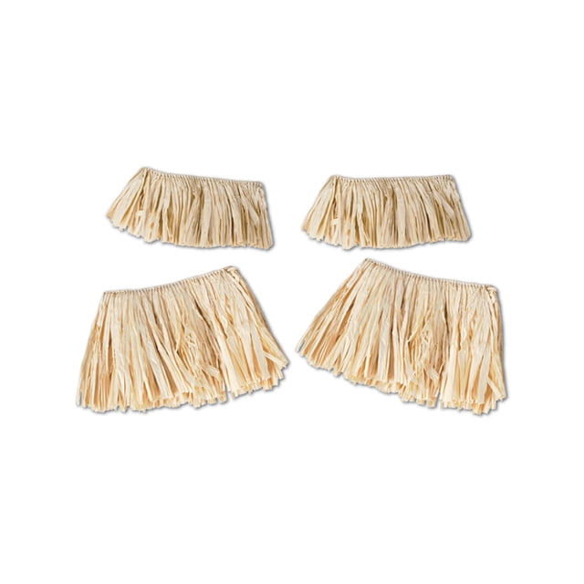 Scarecrow Stray Hawaiian Luau Hula Dancer Raffia Arm Leg Ties Costume ...