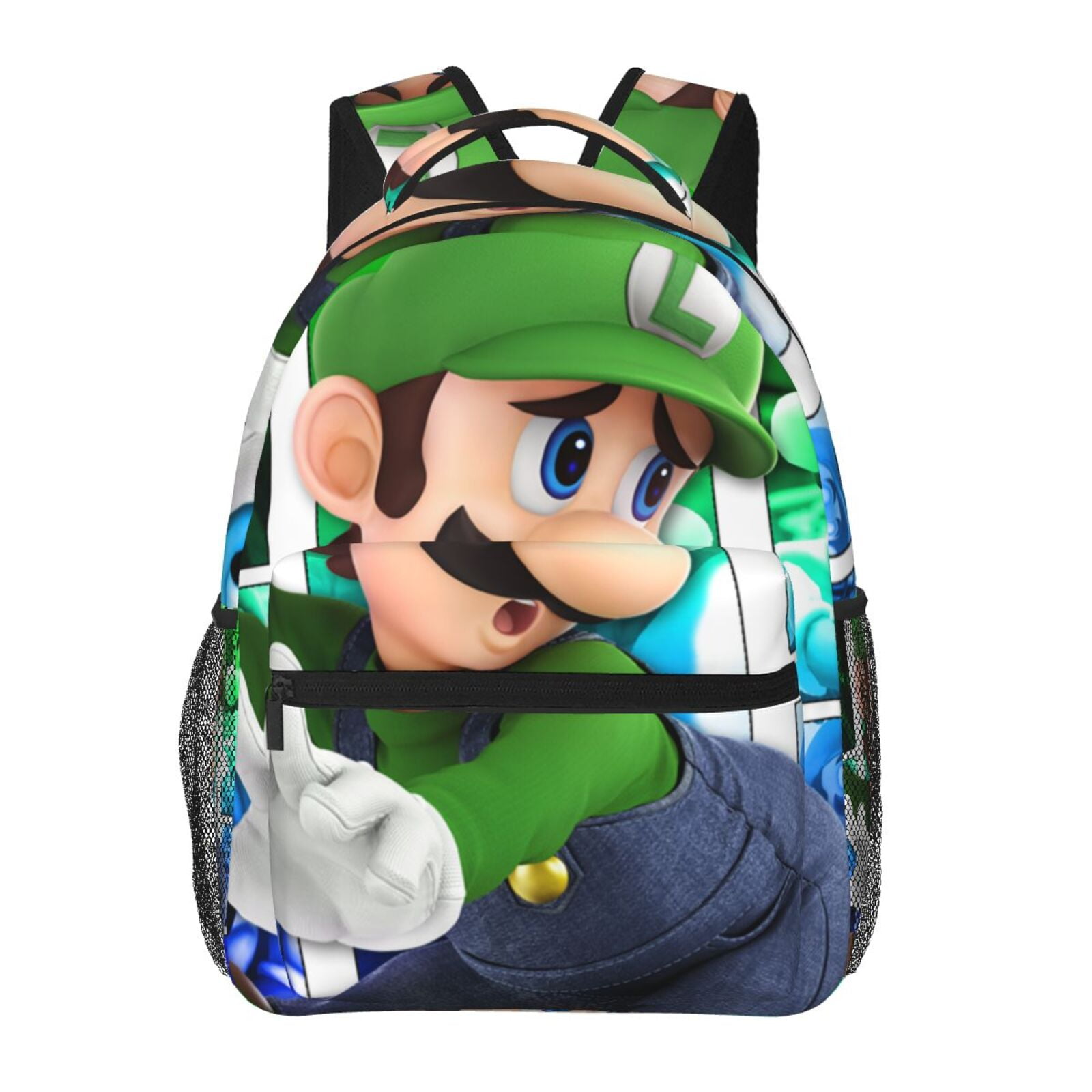 Scared Game Luigi's Mansion Adjustable Laptop Backpack School Student ...