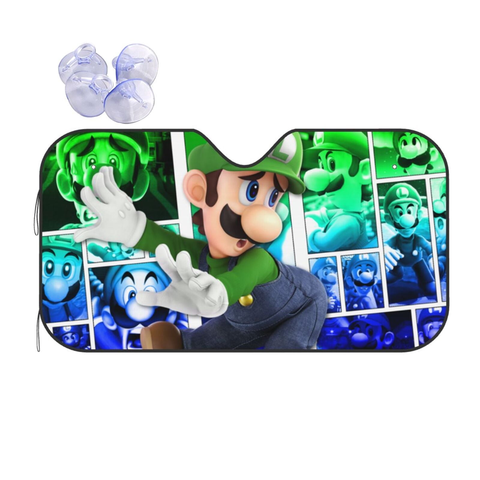 Scared Game Luigi's Mansion Fashion Car Sunshade UV Rays Sun Visor ...
