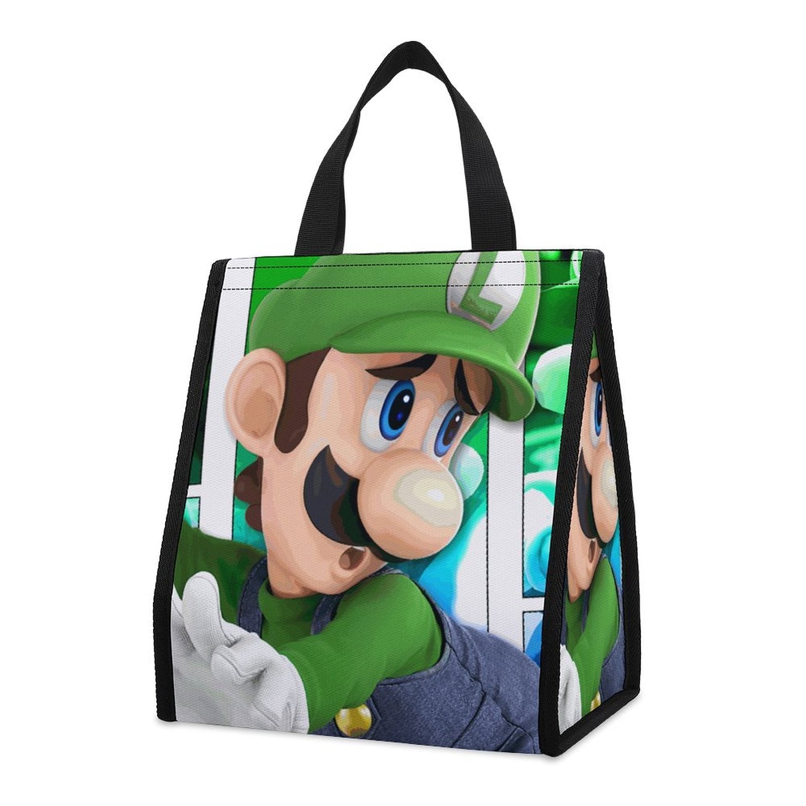 Scared Game Luigi's Mansion Folding Insulated Lunch Bag Portable ...