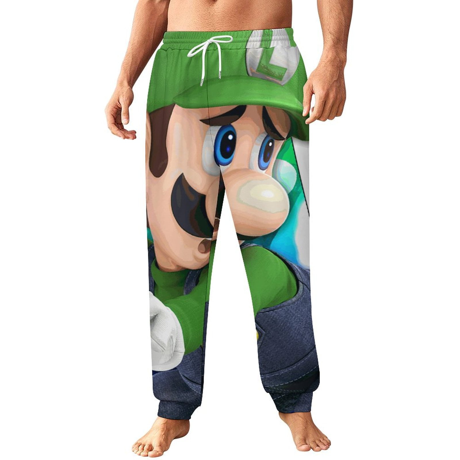 Scared Game Luigi's Mansion Men's Sweatpants Trousers 3D Printed ...