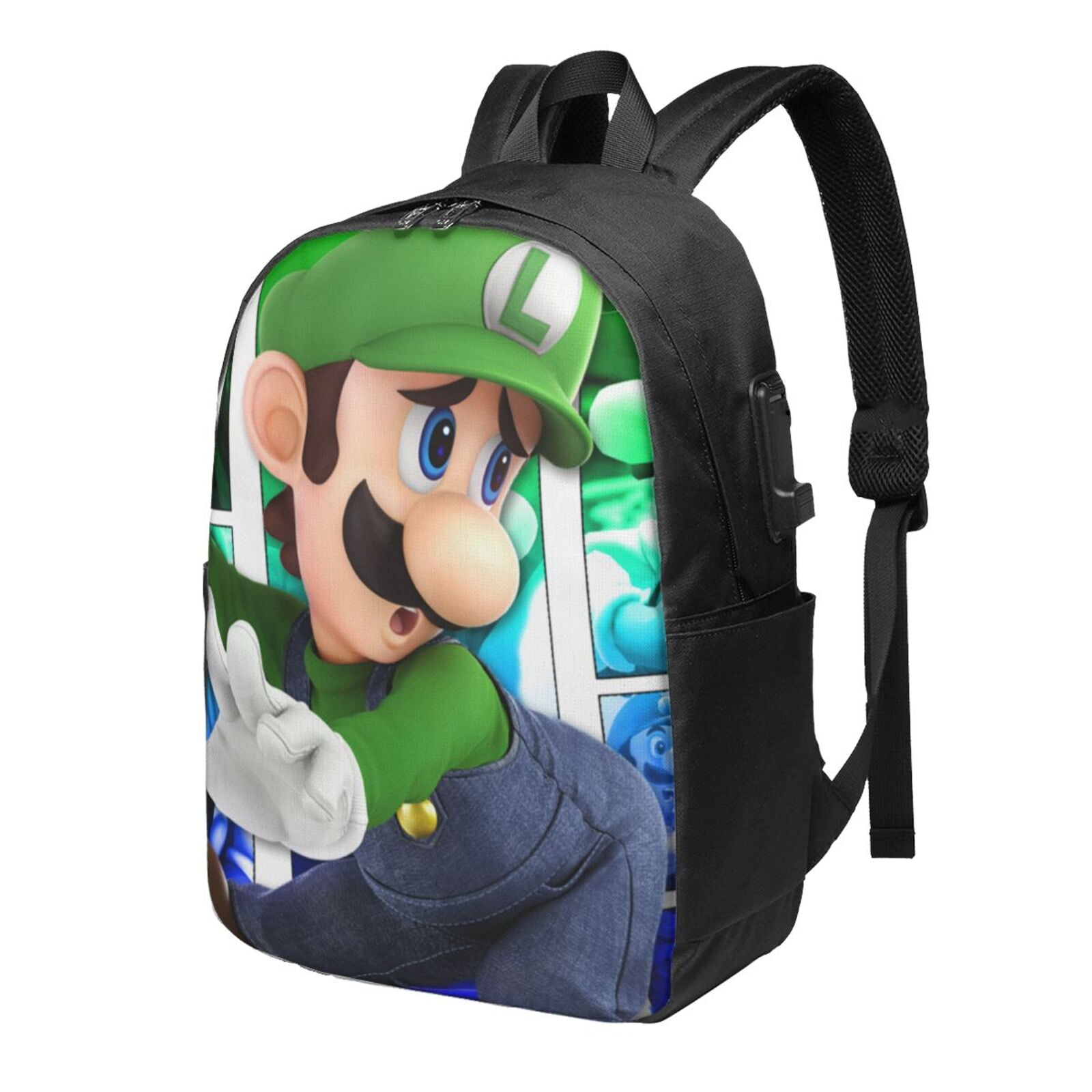 Scared Game Luigi's Mansion School Backpack Laptop Bag Unisex Daypack ...