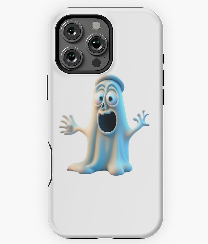 Scared Ghost Face Funny Creepy M2690 Phone Case for iPhone 17 16 15 14 ...