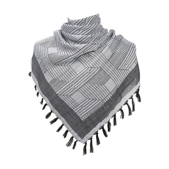 Palestinian Keffiyeh Scarf - Traditional Arafat Hatta with Tassels ...