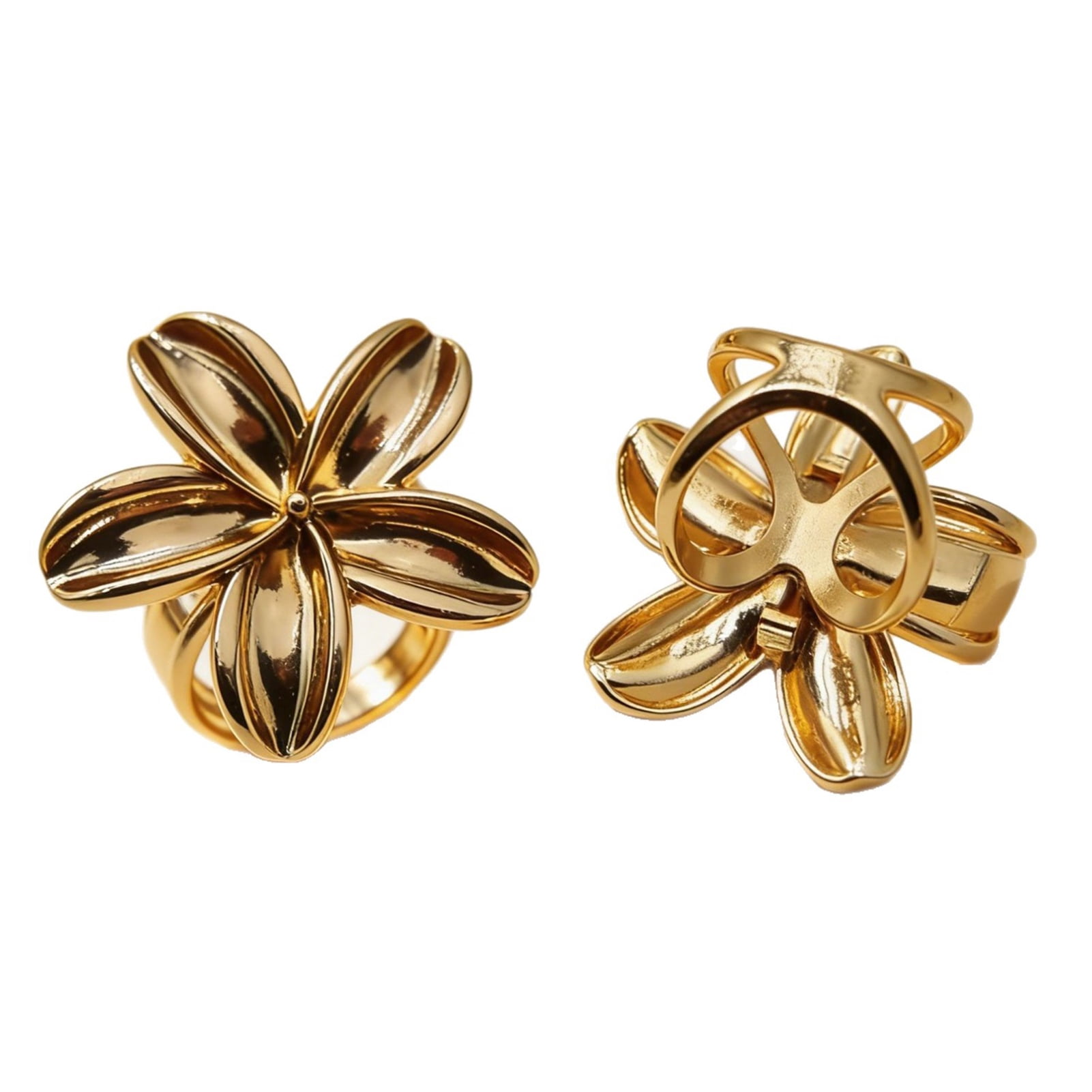 Scarf Rings for Women, Metal Flower Scarf Ring Buckle And Slides, Shirt ...