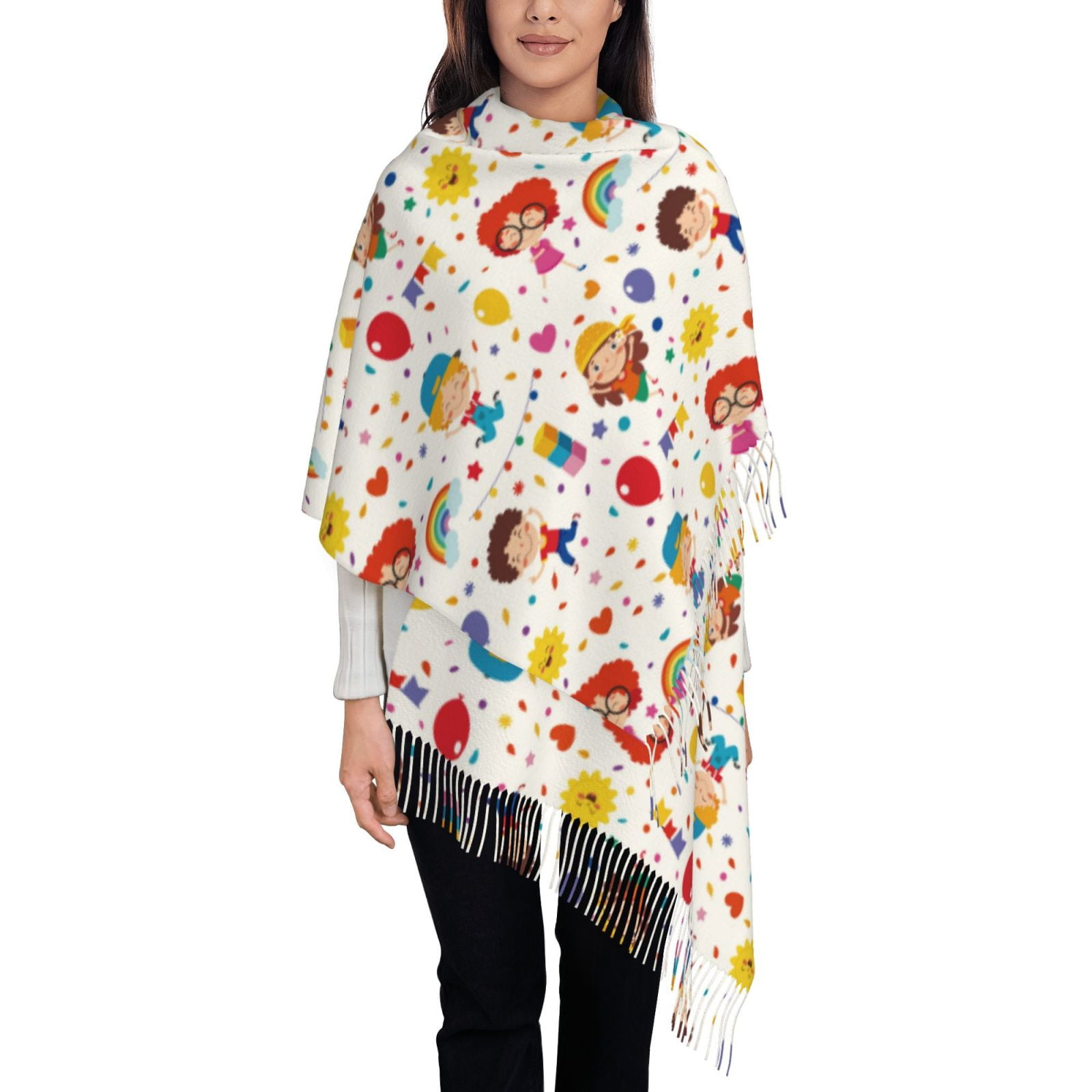 Scarf for Women, Childrens party Women's Scarf Shawls Imitation Fleece ...