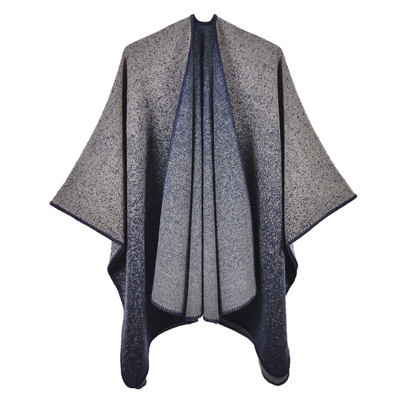Scarf Women's Travel Plaid Shawl Wraps Open Front Poncho Cape Warm ...