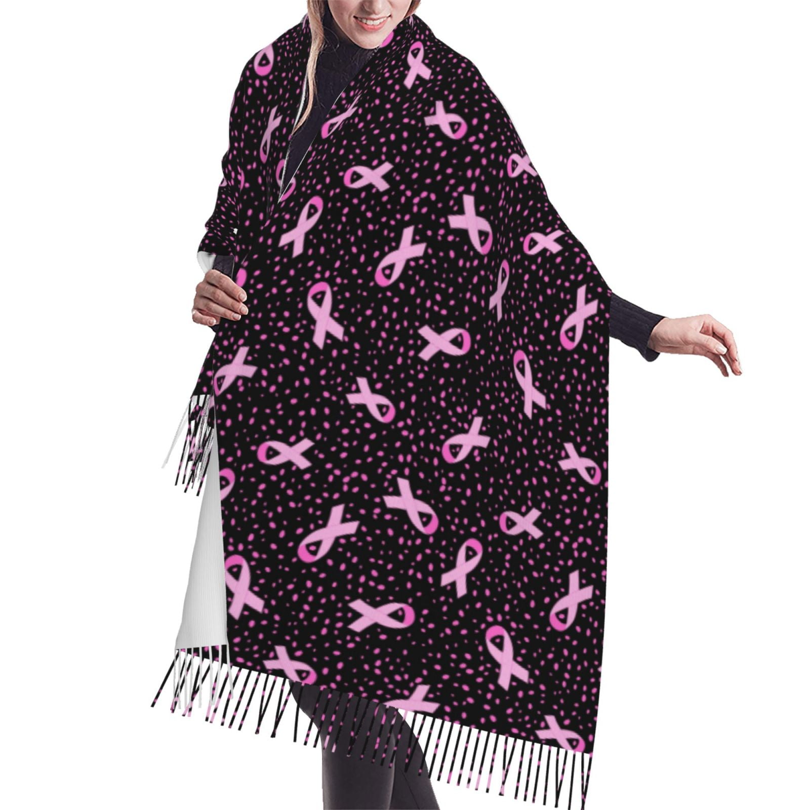 Scarf for Women - Breast Cancer Awareness3 Fashion Pashmina Long Shawl ...