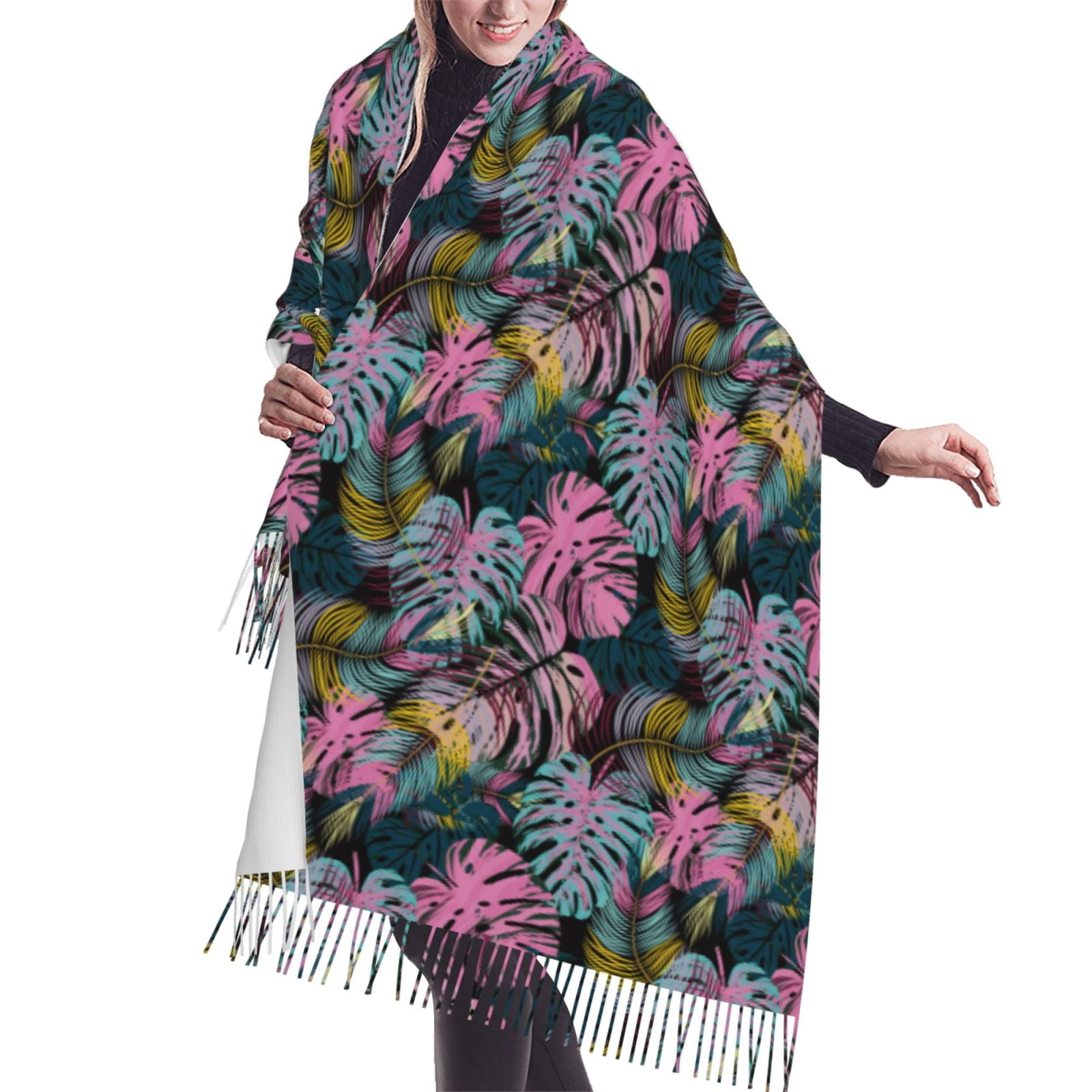 Scarf for Women - Palm tree_AD Fashion Pashmina Long Shawl Wraps for ...