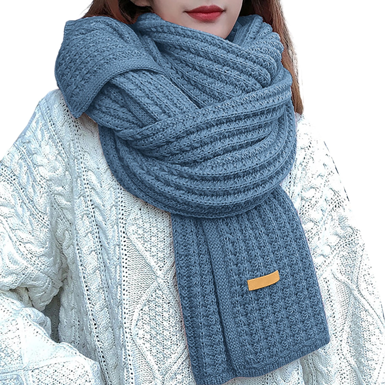 Scarf for Women Winter Winter Scarves Hand Knitted Chunky Winter Scarf ...