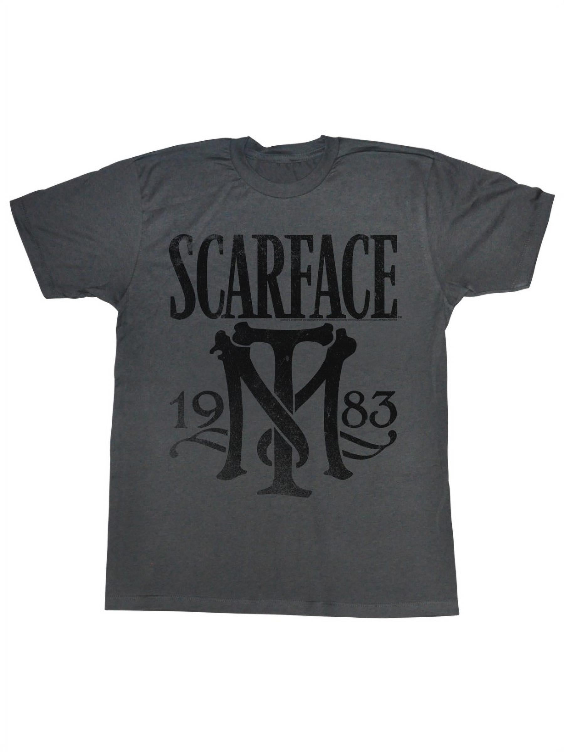 Scarface 1980's Gangster Crime Movie TM Logo 1983 Adult T-Shirt ...