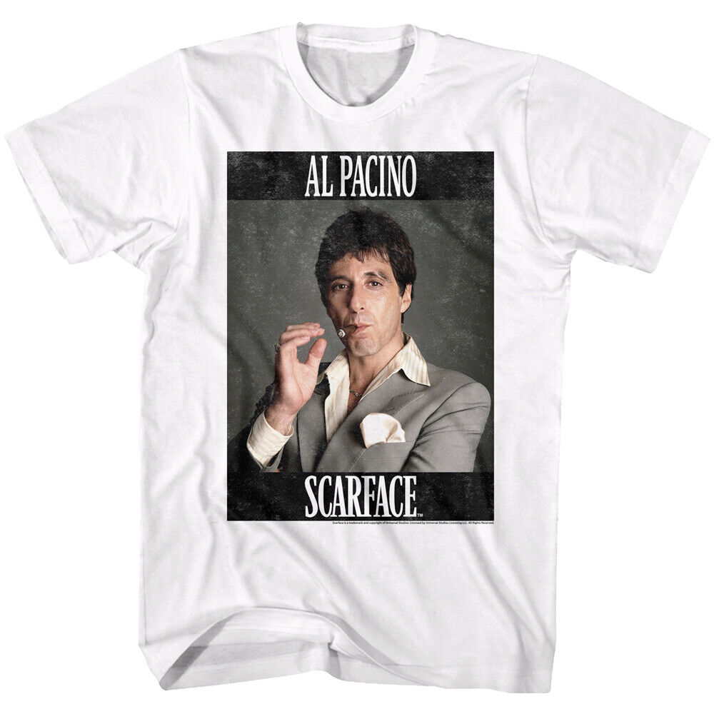Scarface Al Pacino Portrait Men's T Shirt Tony Montana Miami Cuban ...