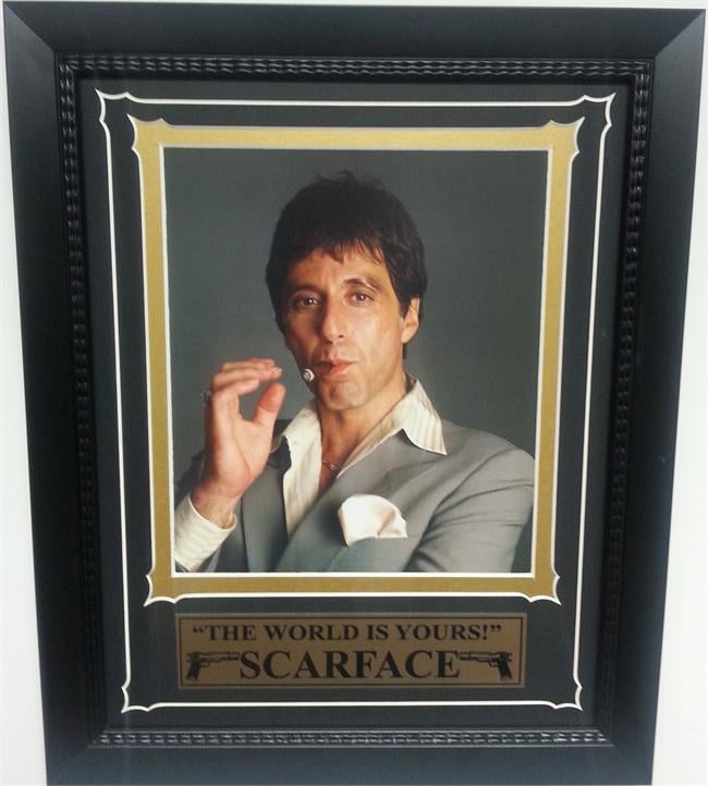 Scarface Al Pacino with Cigar 11x14 Frame - Walmart.com