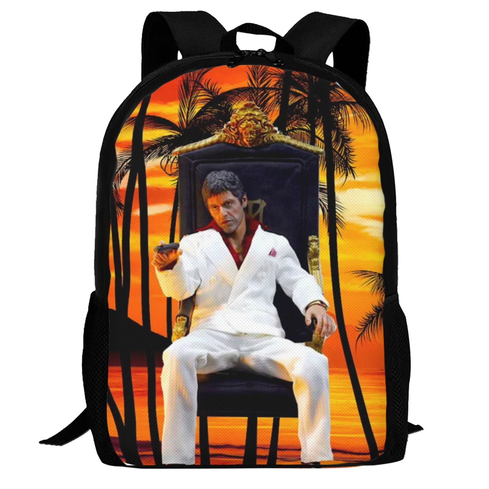 Scarface Backpack, 3d Printed Laptop Backpack, Water Resistant Computer ...
