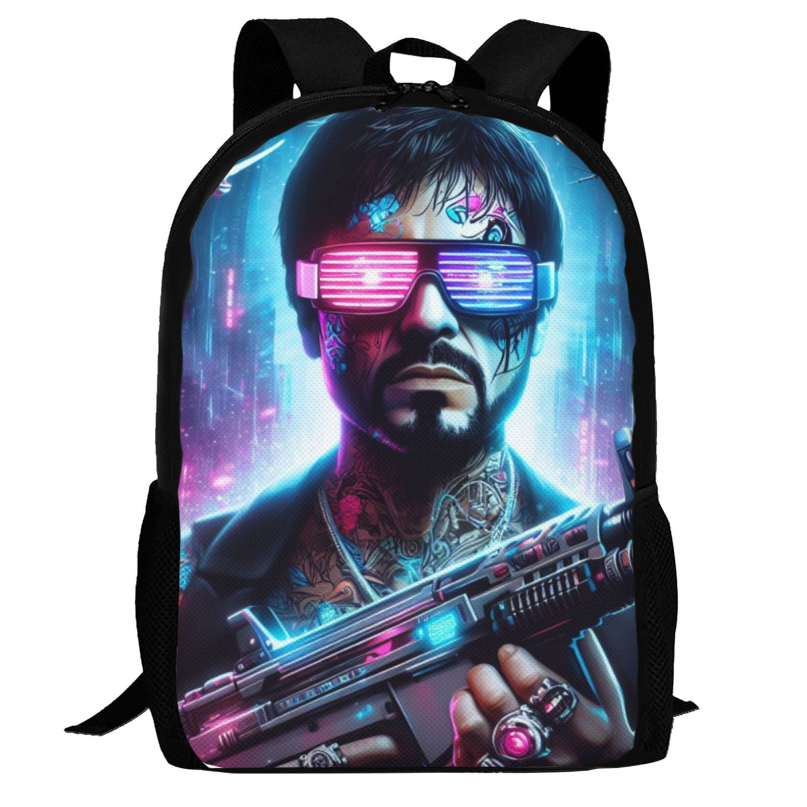 Scarface Backpack, 3d Printed Laptop Backpack, Water Resistant Computer ...