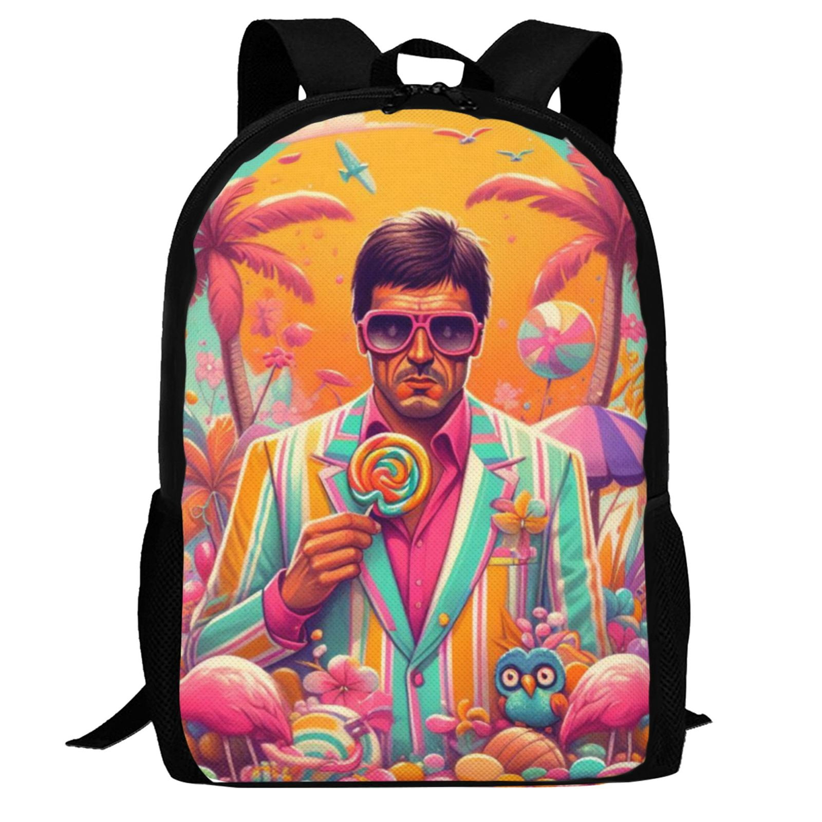 Scarface Backpack, 3d Printed Laptop Backpack, Water Resistant Computer ...