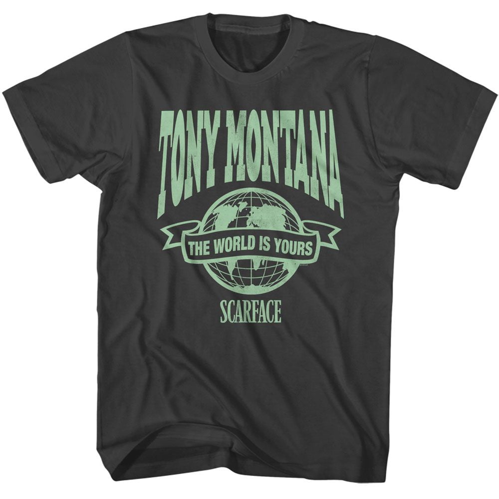 Scarface Banner Globe Smoke T-Shirt - Walmart.com