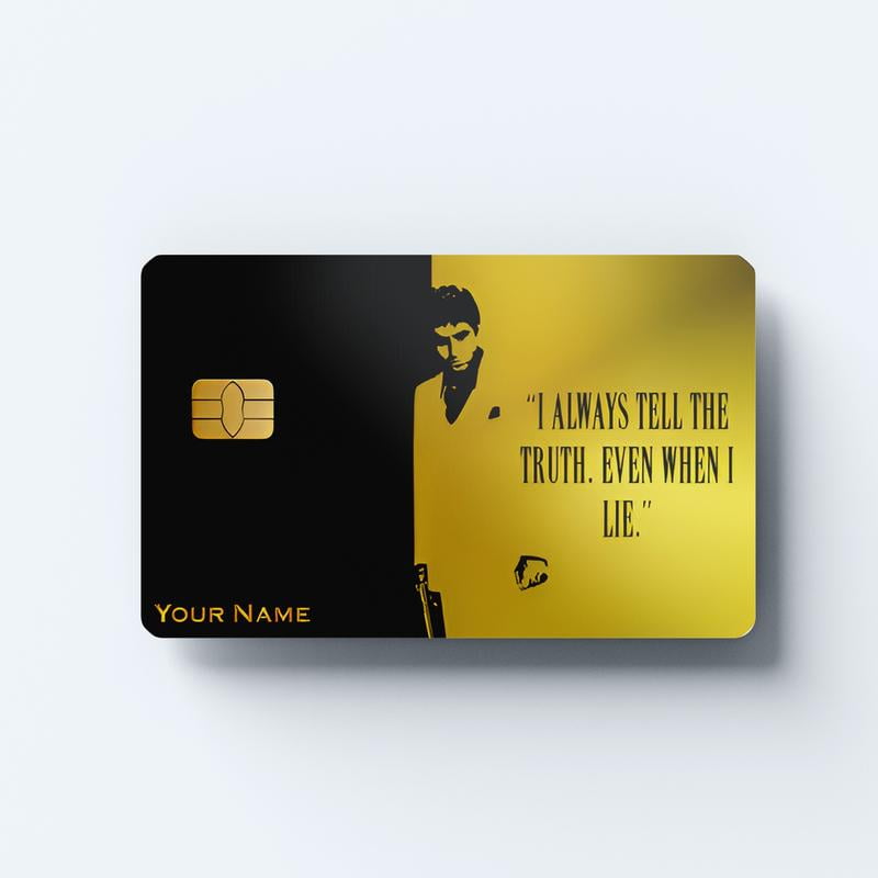 Scarface Custom Vinyl Credit Card Sticker by CC Wraps - Walmart.com