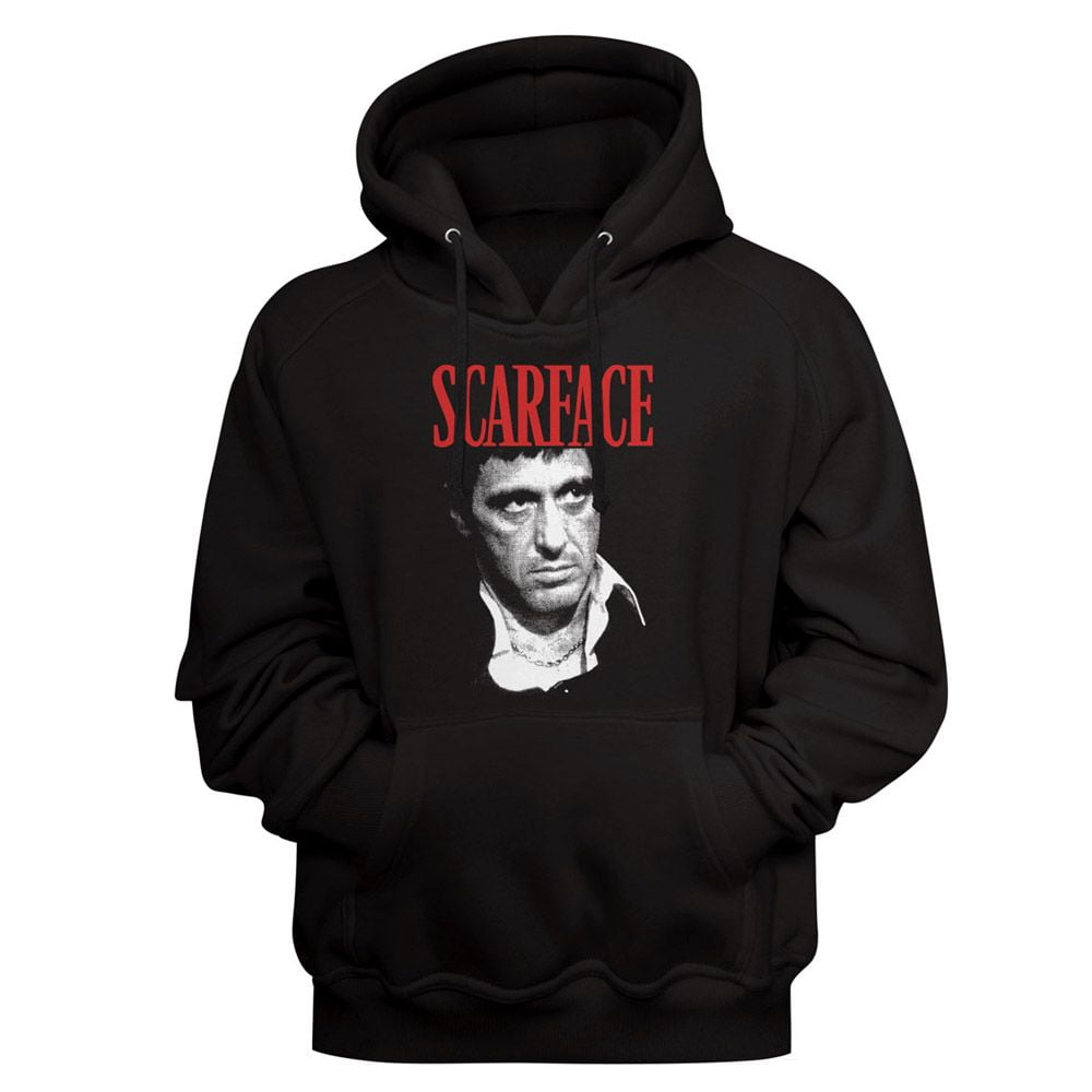 Scarface Face Black Adult Hoodie Sweatshirt - Walmart.com