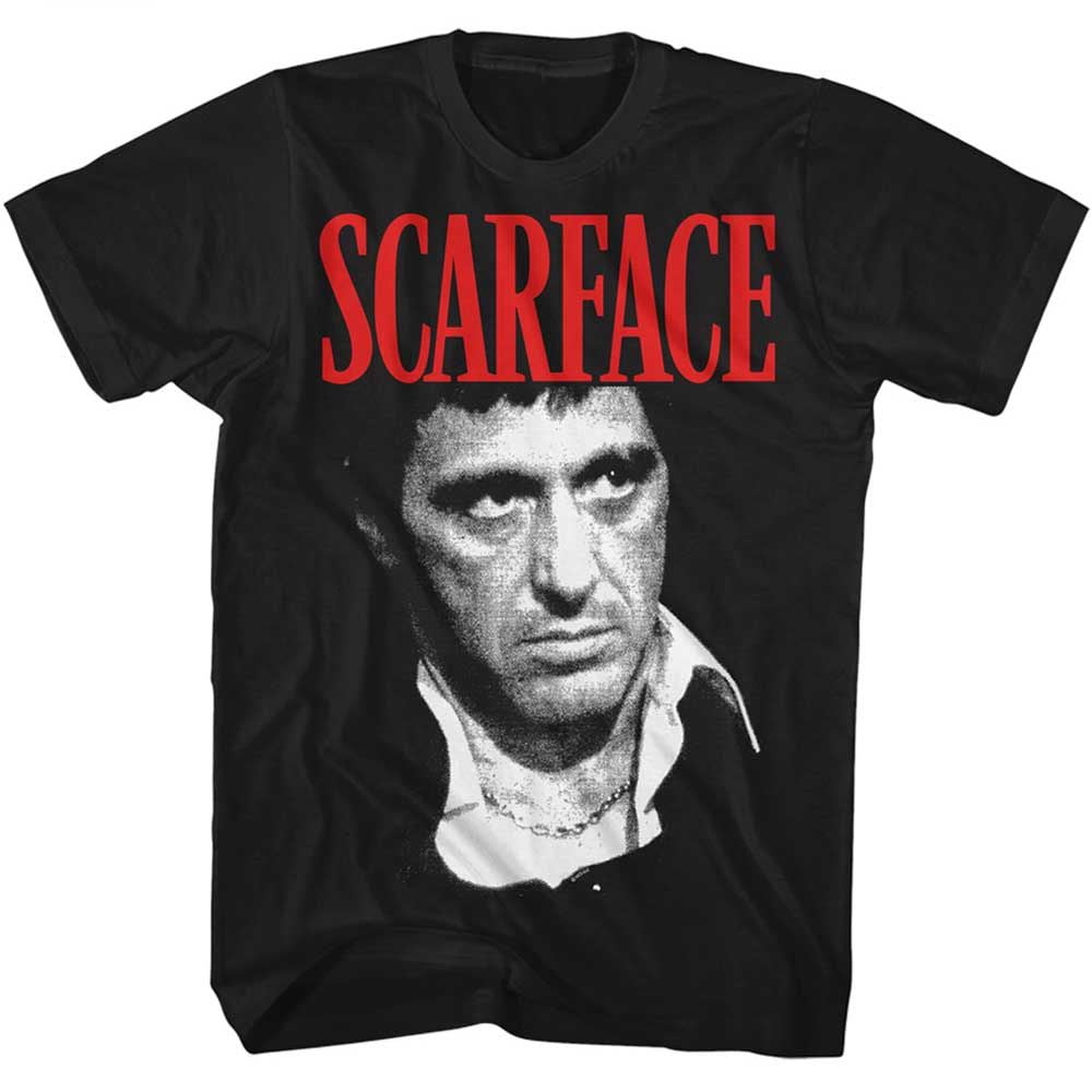 Scarface Face Black T-Shirt - Walmart.com
