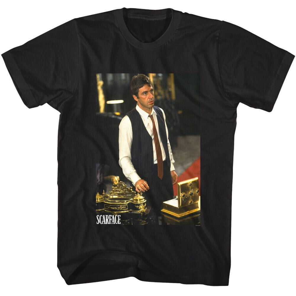 Scarface Gold Desk Accessories Men's T Shirt Tony Montana Al Pacino ...