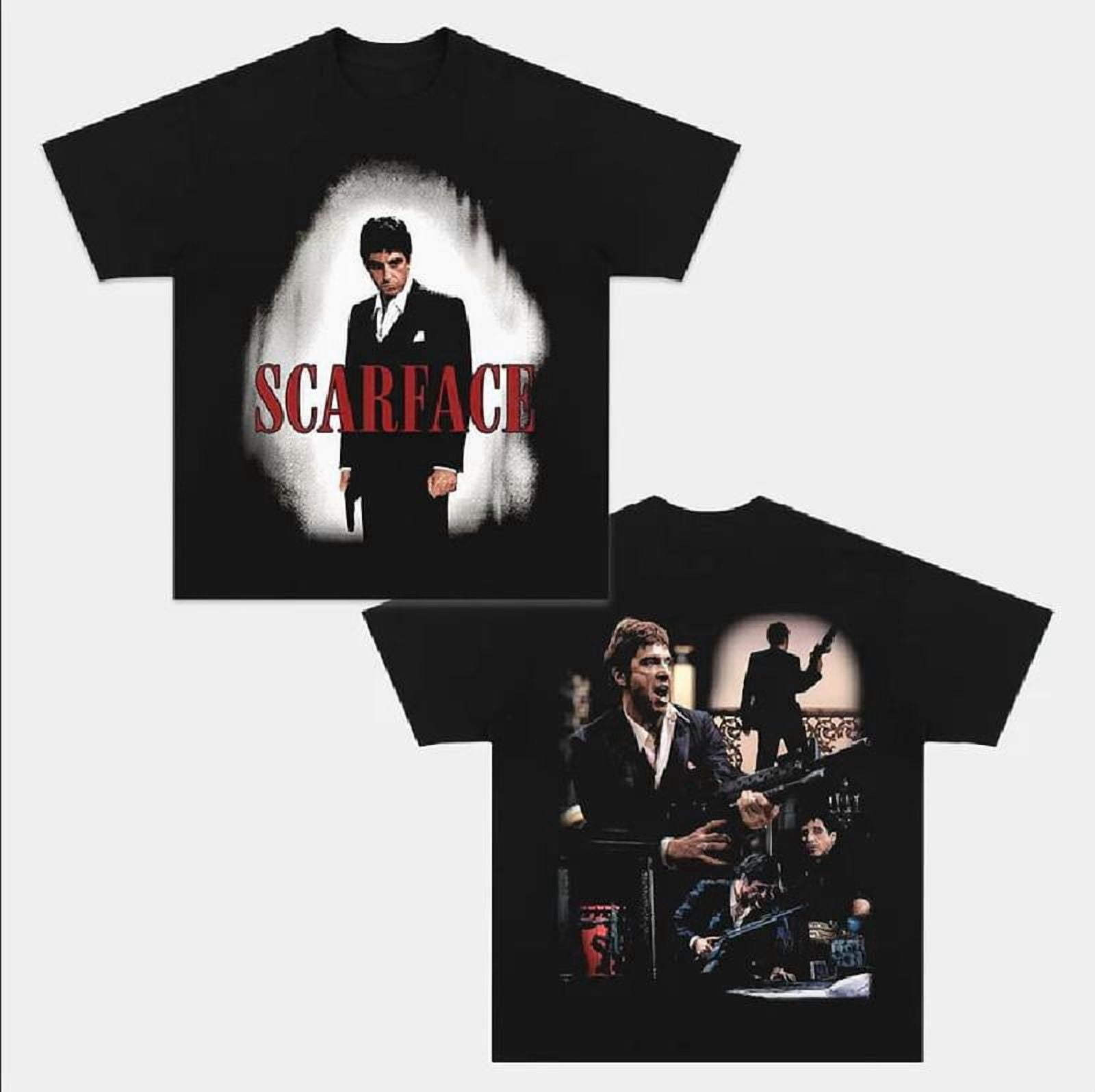 Scarface Iconic Movie Tribute T-Shirt, 2 Sides Design for Fans of ...