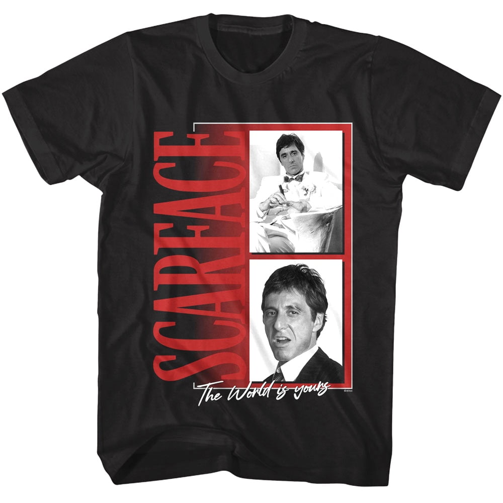 Scarface Tony Montana Profile Pics Men's T Shirt (Black, Adult6XL ...