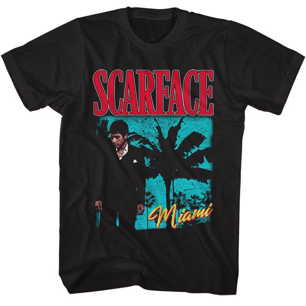 Scarface Miami Palm Logo Black Shirts - Walmart.com