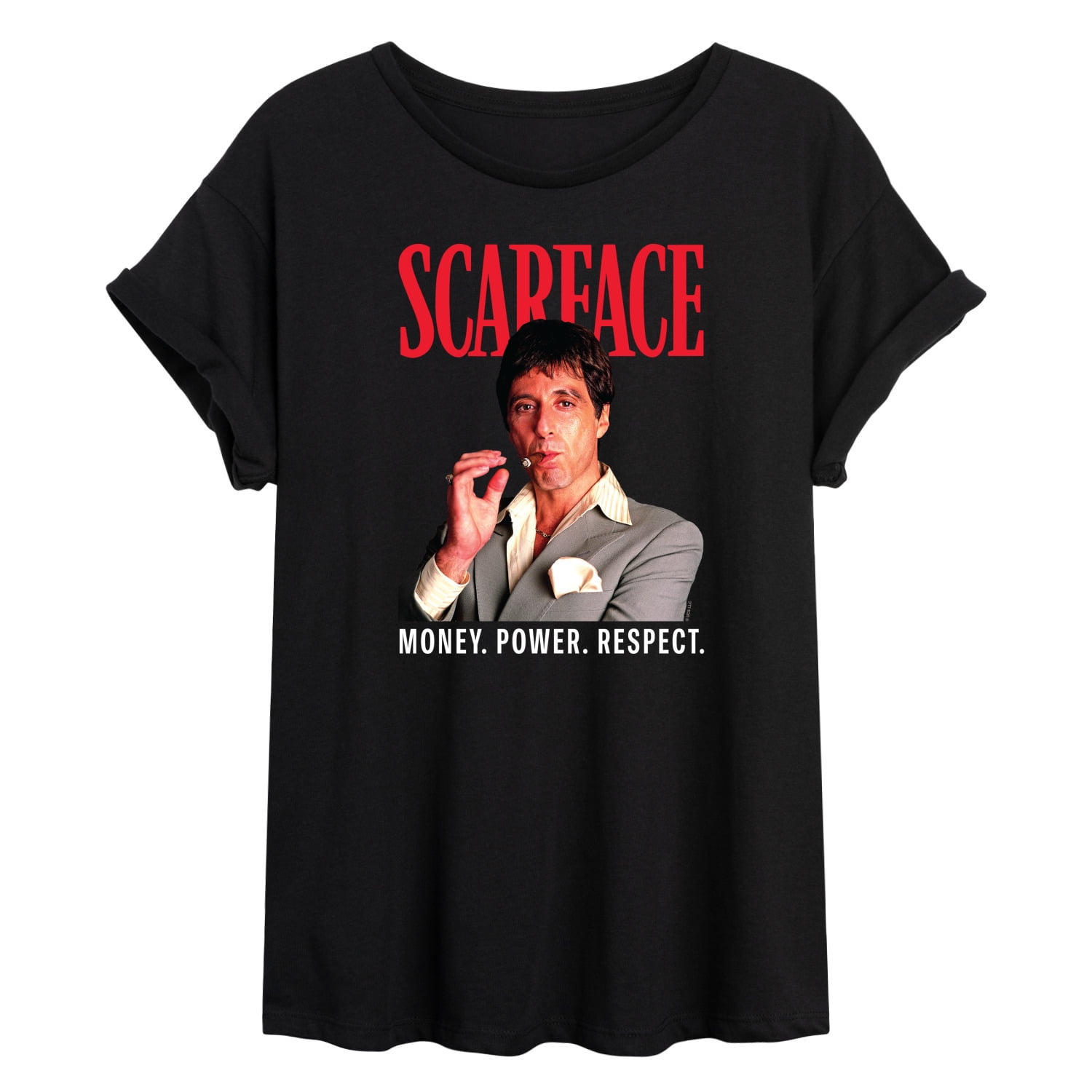 Scarface - Money Power Respect - Women's Oversized Graphic T-Shirt ...