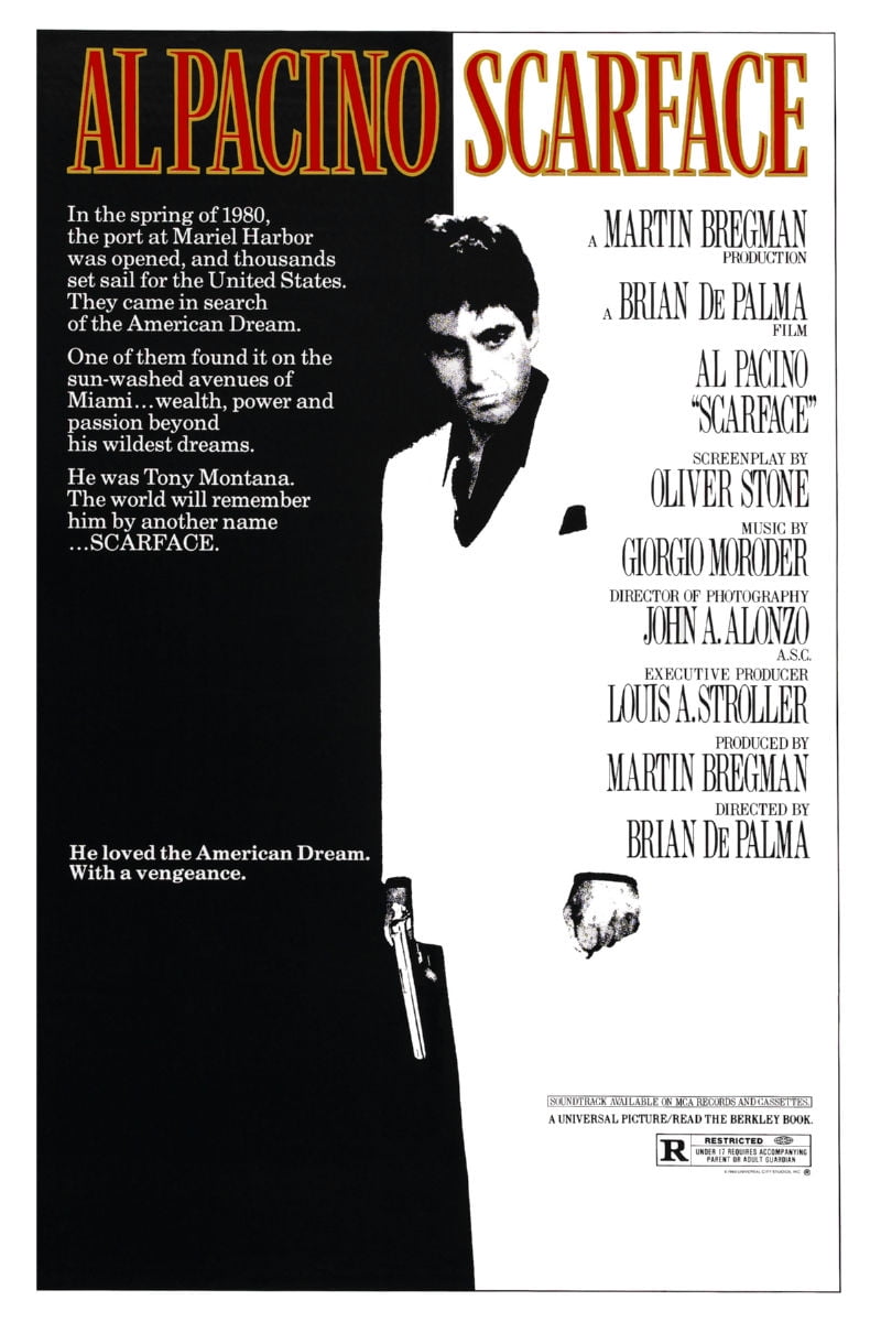 Scarface Movie Poster 24inx36in Entertainment Decor Art Poster 24x36 ...