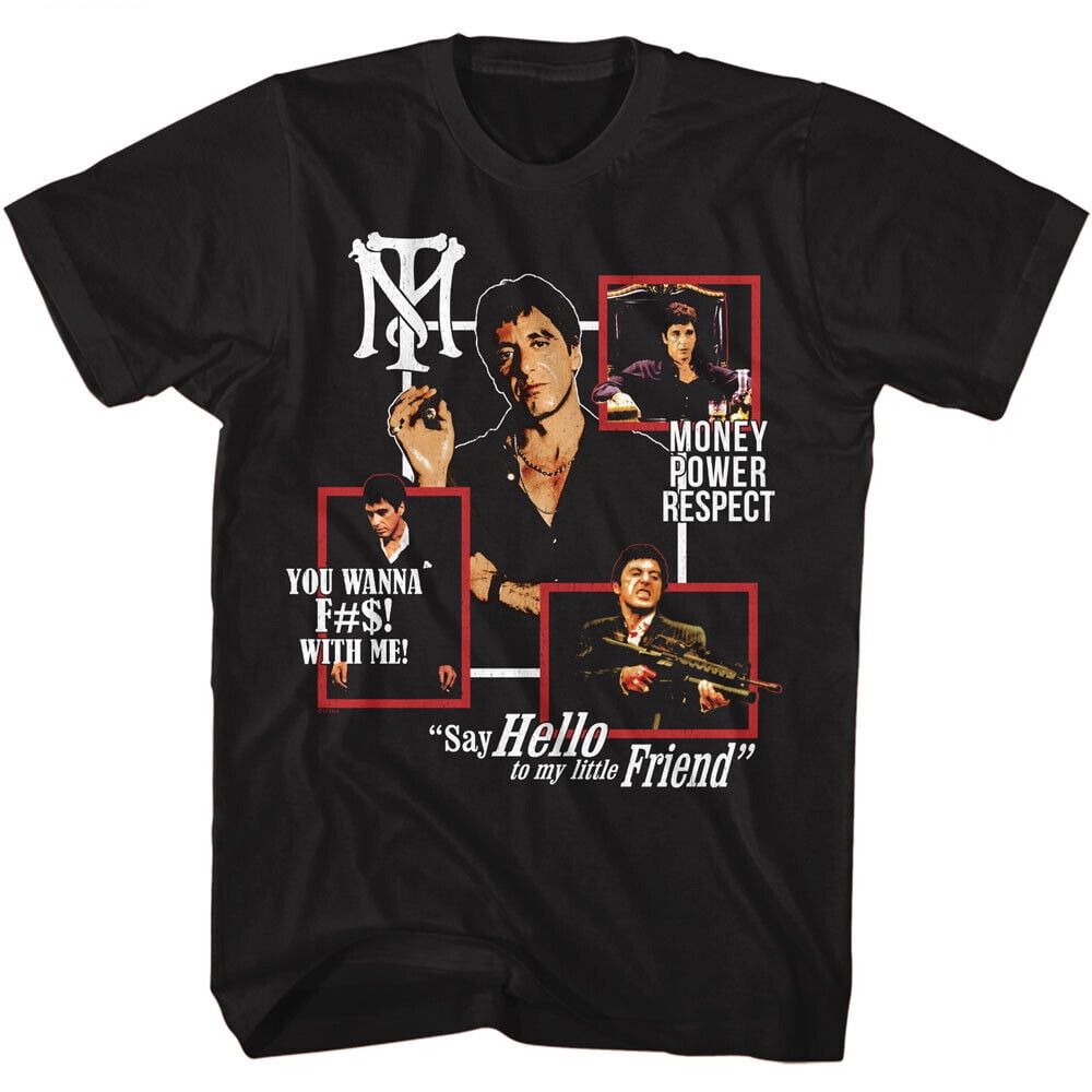 Scarface Movie T Shirt Al Pacino Mob Tony Montana Money Respect New ...