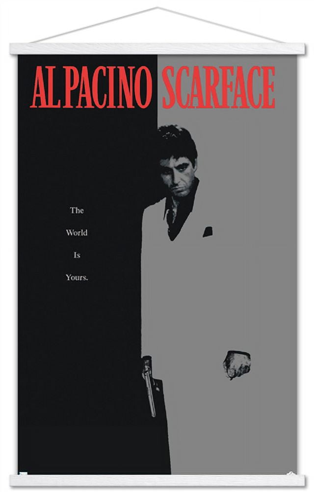 Scarface - One Sheet Wall Poster with Magnetic Frame, 22.375" x 34 ...