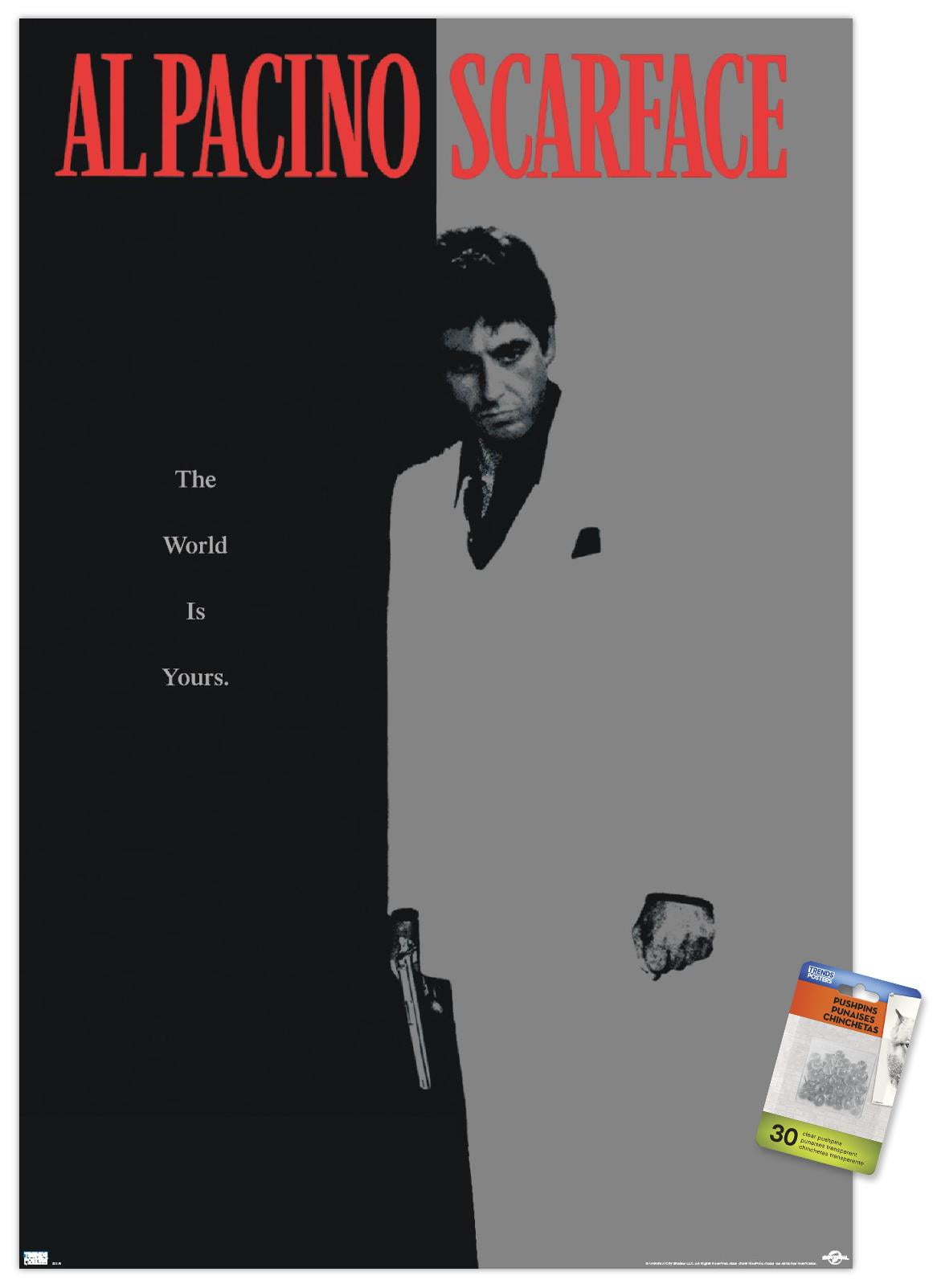 Scarface - One Sheet Wall Poster with Push Pins, 22.375" x 34 ...