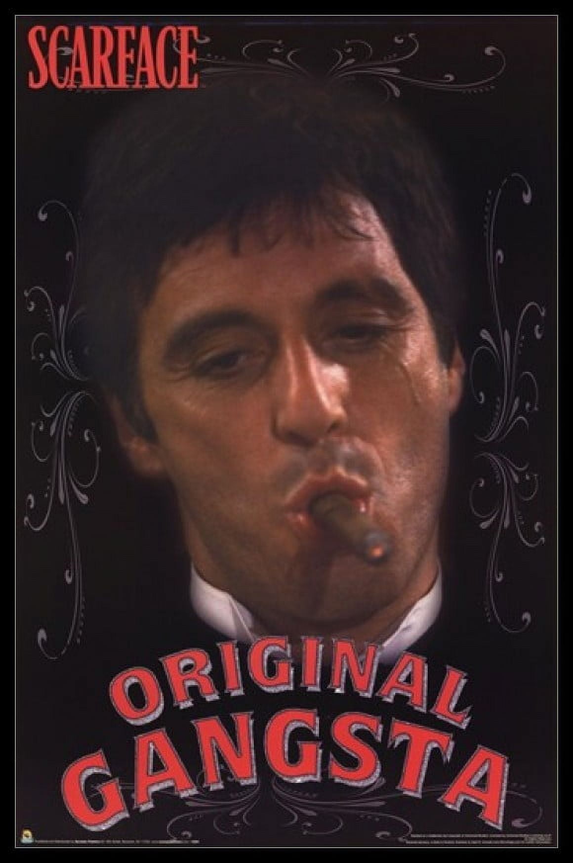 Scarface - Original Gangsta Laminated & Framed Poster (22 x 34 ...