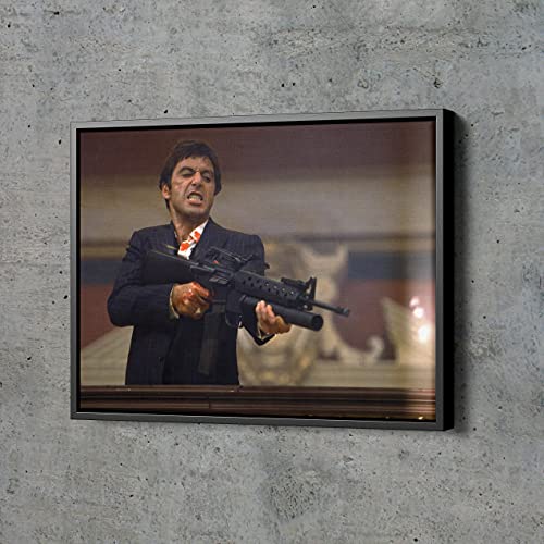 Scarface Poster Say Hello to My Litttle Friend Tony Montana Movie Hand ...