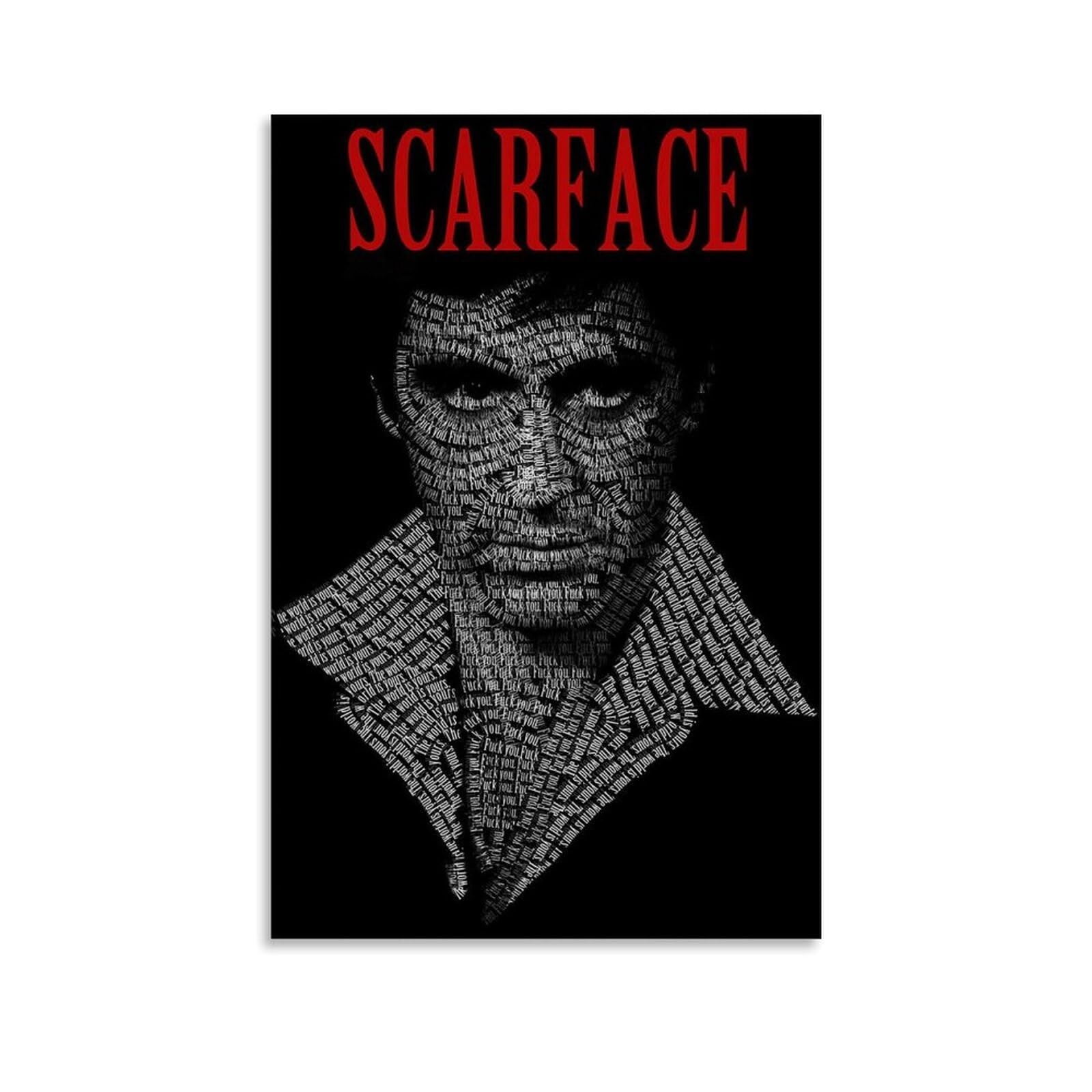 Scarface Poster Vintage Movie Posters for Room Aesthetic Canvas Wall ...