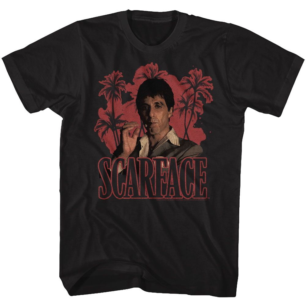 Scarface Red Palms Black Adult T-Shirt 6Xl - Walmart.com